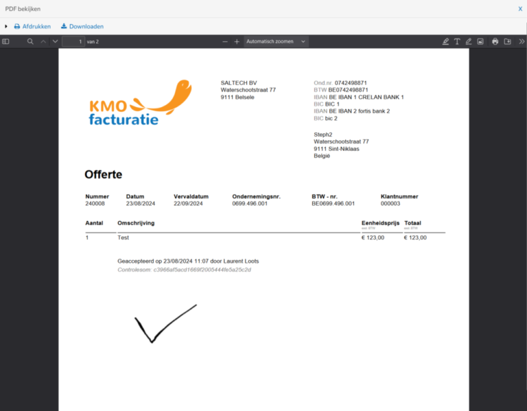 Bestelbon maken - handleiding